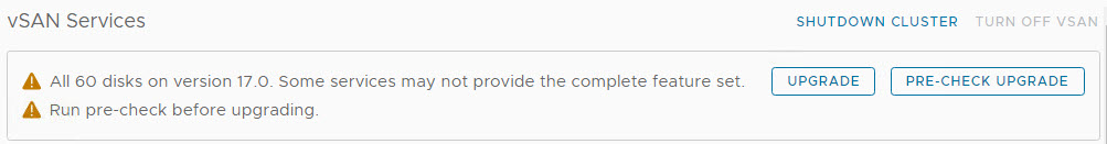» Upgrade vSAN Disk Format Using RVC