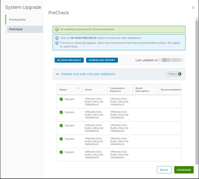 » Upgrading VMware Aria Suite Lifecycle