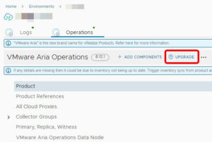 » How to upgrade VMware Aria Operations through Aria Suite Lifecycle ...