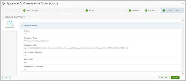 » How to upgrade VMware Aria Operations through Aria Suite Lifecycle ...