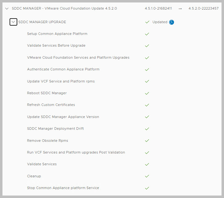 » Updating to Cloud Foundation 4.5.2.0 : SDDC Manager