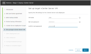 » Restore your file-based vCenter backup using the vCenter Server ...