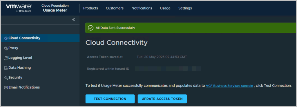 » Update vCloud Usage Meter 4.8.0.0 to VCF Usage Meter 9.0.0.0
